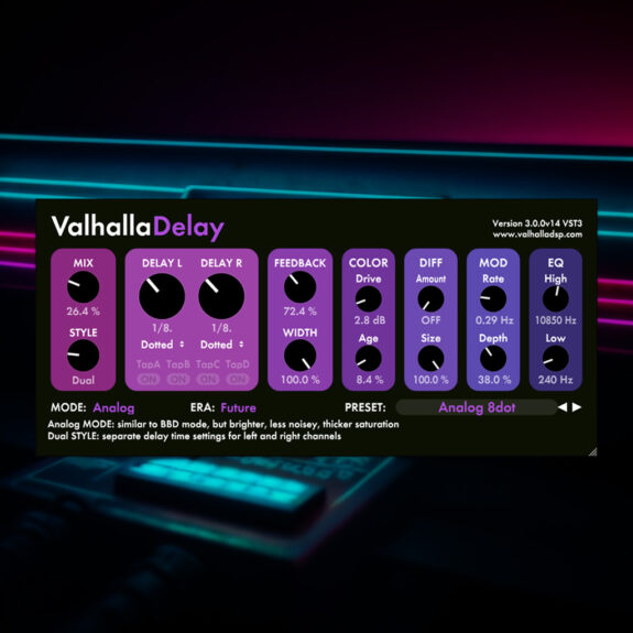 Free Presets for Valhalla Delay – Vol II – Howard Smith Sounds