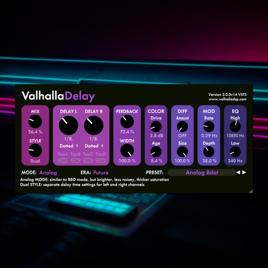 Free Presets for Valhalla Delay – Vol II – Howard Smith Sounds